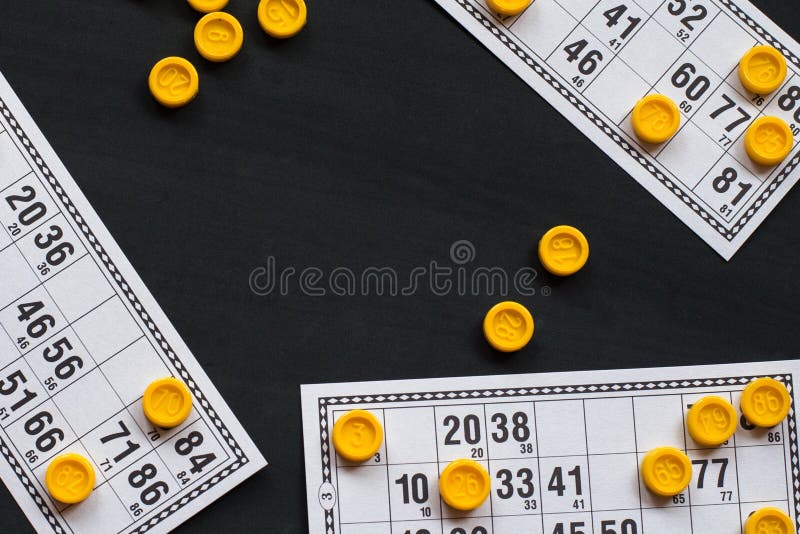 Tabletop Old Lotto Game. Cards Bingo. Stock Image - Image of lottery ...