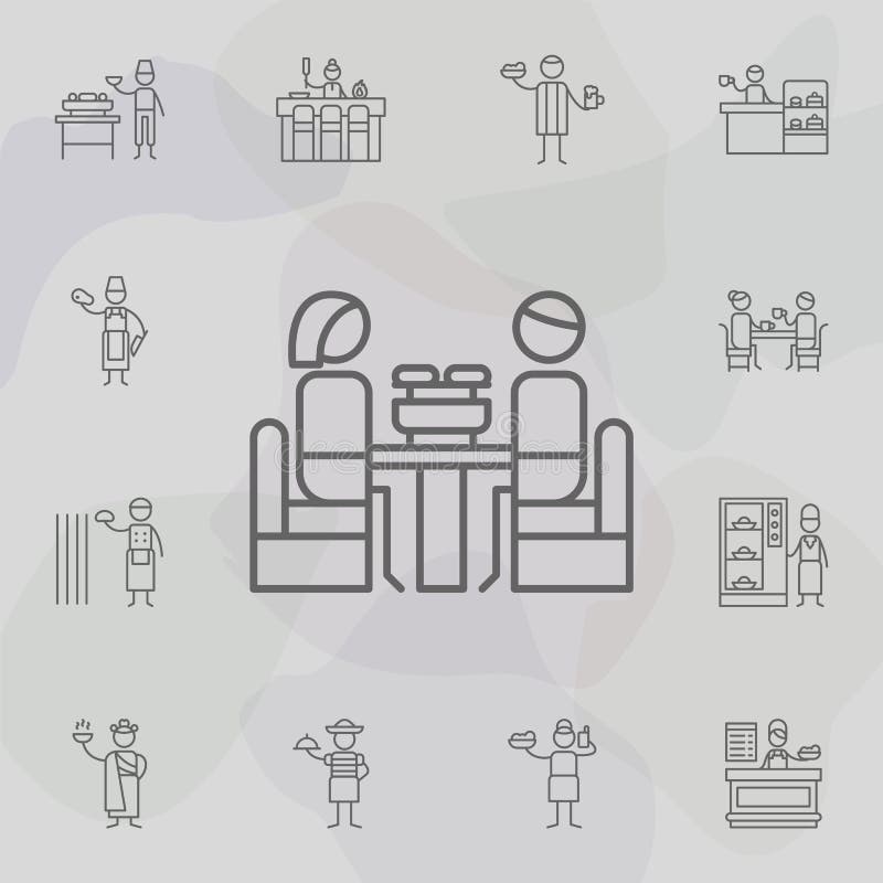 Tabletop, People, Restaurant Icon. Restaurant Icons Universal Set for ...