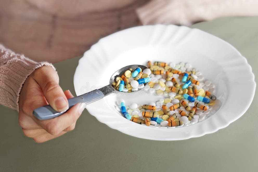 Tablets as meals stock photo. Image of healthy, lunch - 35890198