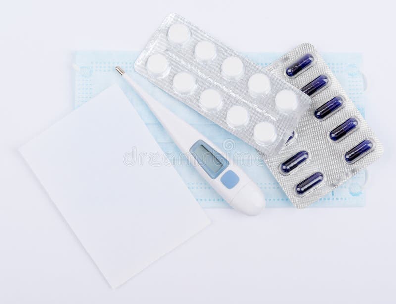 Tablets, Capsules in Blister Packs with Stock Photo - Image of pill ...