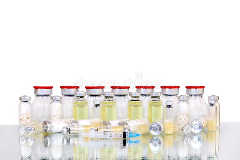 Tablets, Injections And Vials Stock Image - Image of medicine, drugs ...
