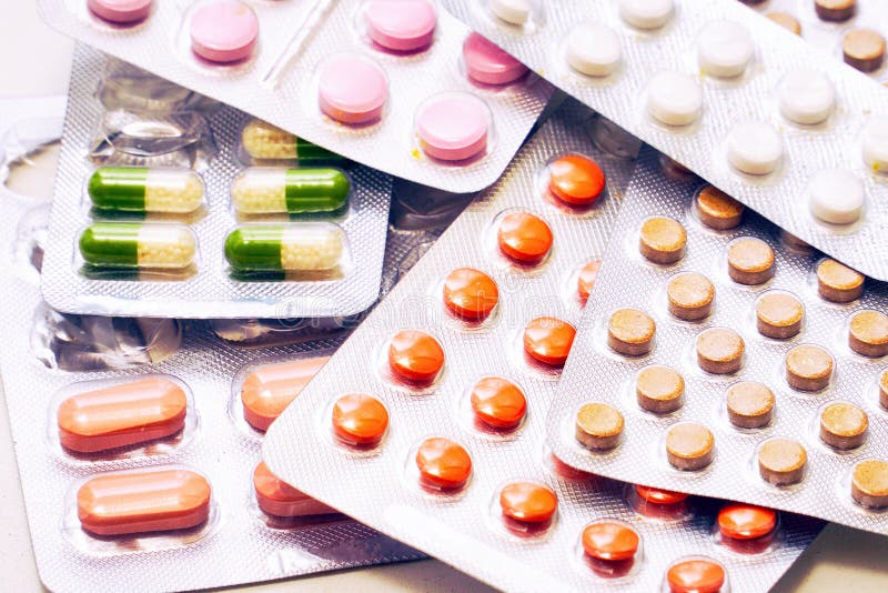 Pharmaceutical Tablets and Capsules Stock Image - Image of abundance ...