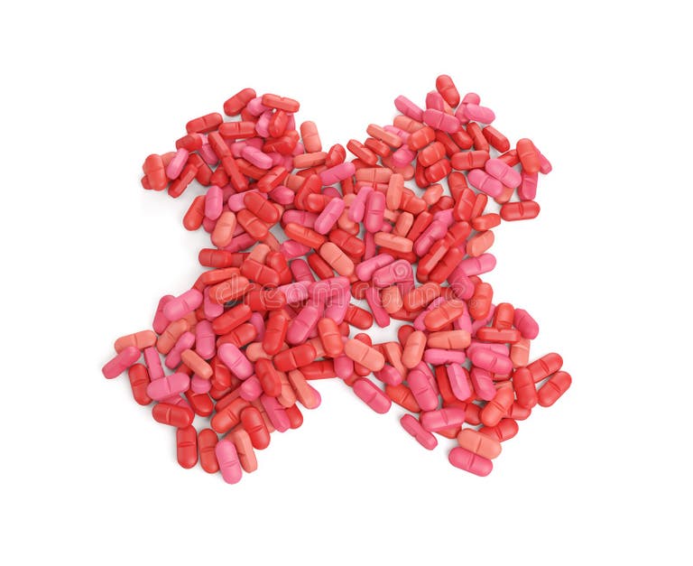 Tablets cross stock illustration. Illustration of danger - 49173884