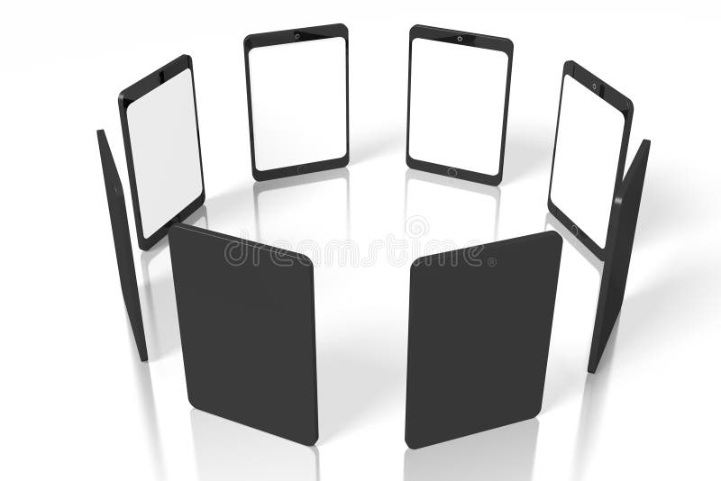 Tablets... stock illustration. Illustration of monitor - 50229742