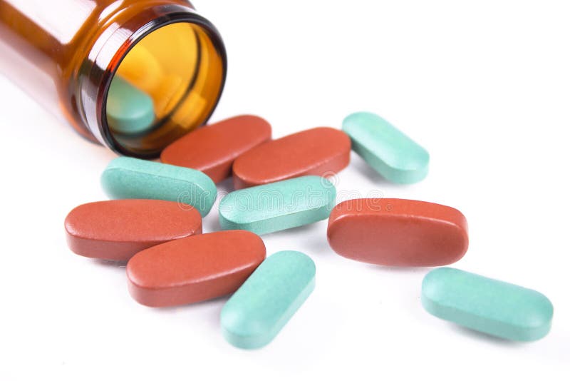 Tablets Dropped Out of Packaging Stock Image - Image of help, recipe ...