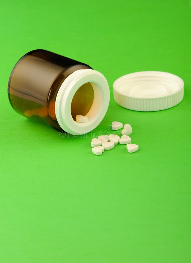 Tablets in the Form of Heart Stock Photo - Image of heart, science ...