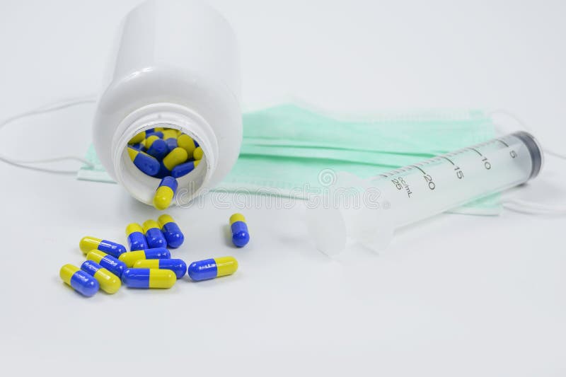 Tablets and Nose Drops for Treatment of Symptoms Stock Image - Image of ...