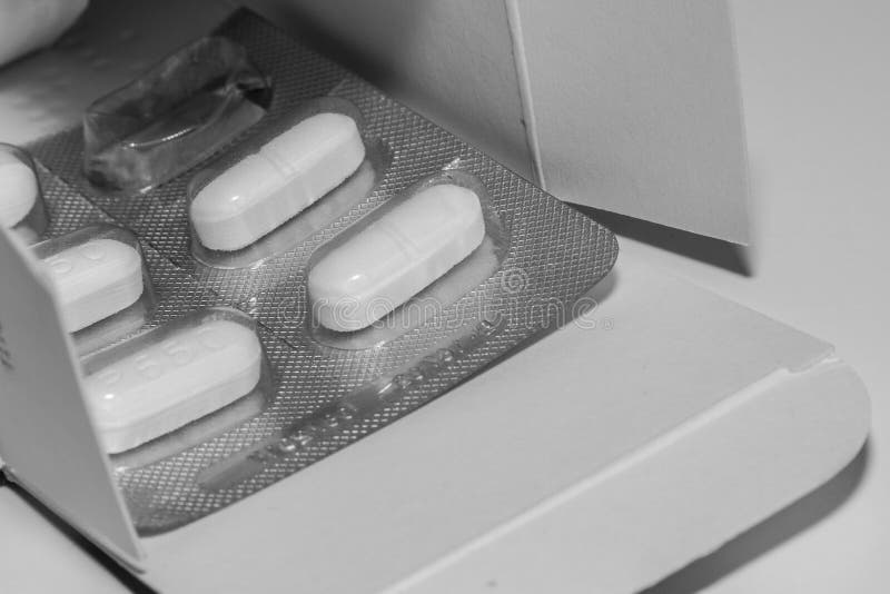 Tablets in a package stock image. Image of medication - 85112853