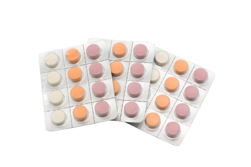 Tablets in packing. stock image. Image of macro, tablet - 12446797