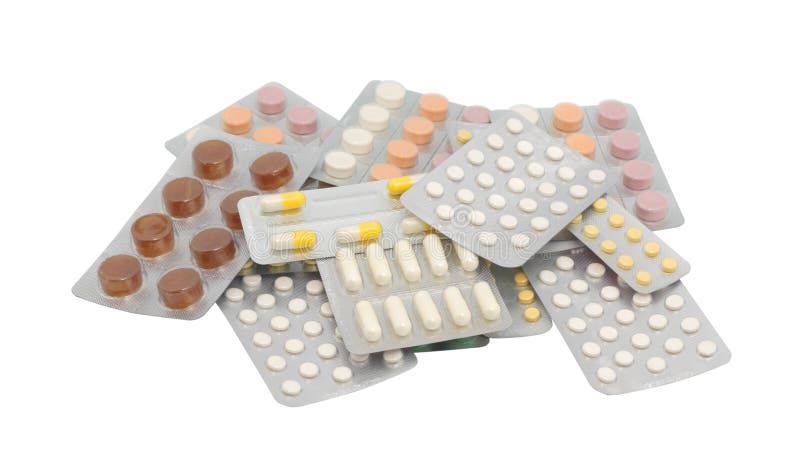 Tablets in packing. stock image. Image of macro, tablet - 12446797