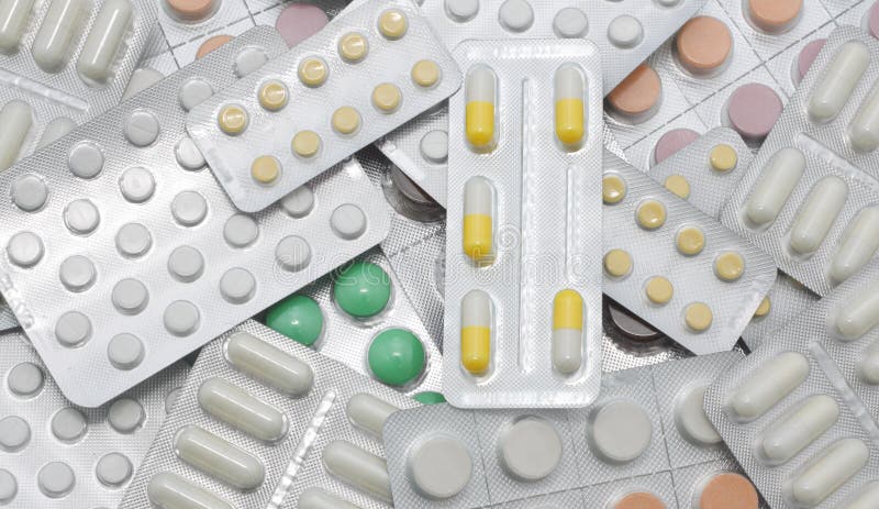 Tablets in packing. stock image. Image of macro, tablet - 12446797