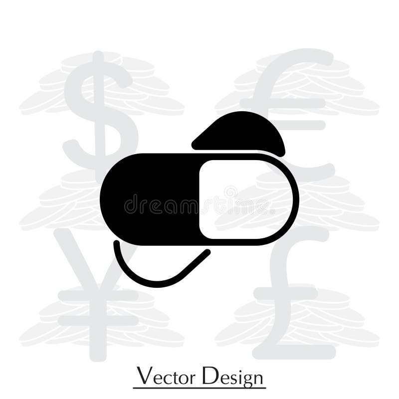 Tablets pills icon stock vector. Illustration of indication - 78732747
