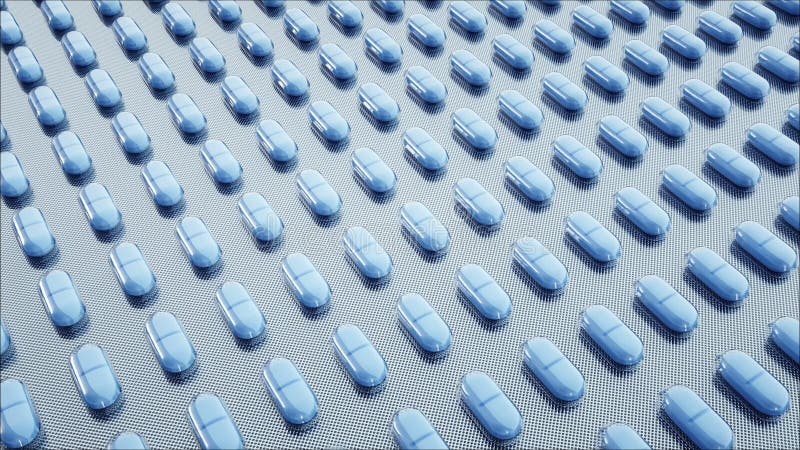 Tablets and Pills Packed. Mooving Camera. Medical Concept, Background ...