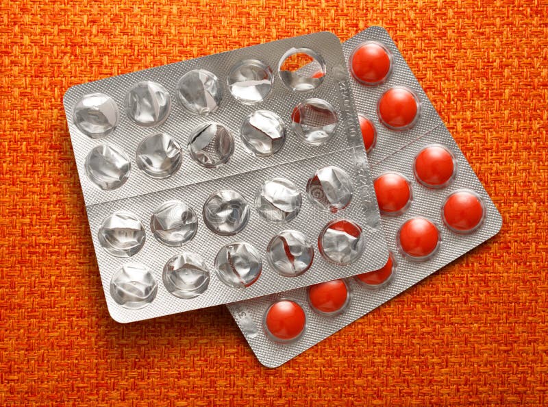 Tablets in plastic packing stock photo. Image of care - 53342770