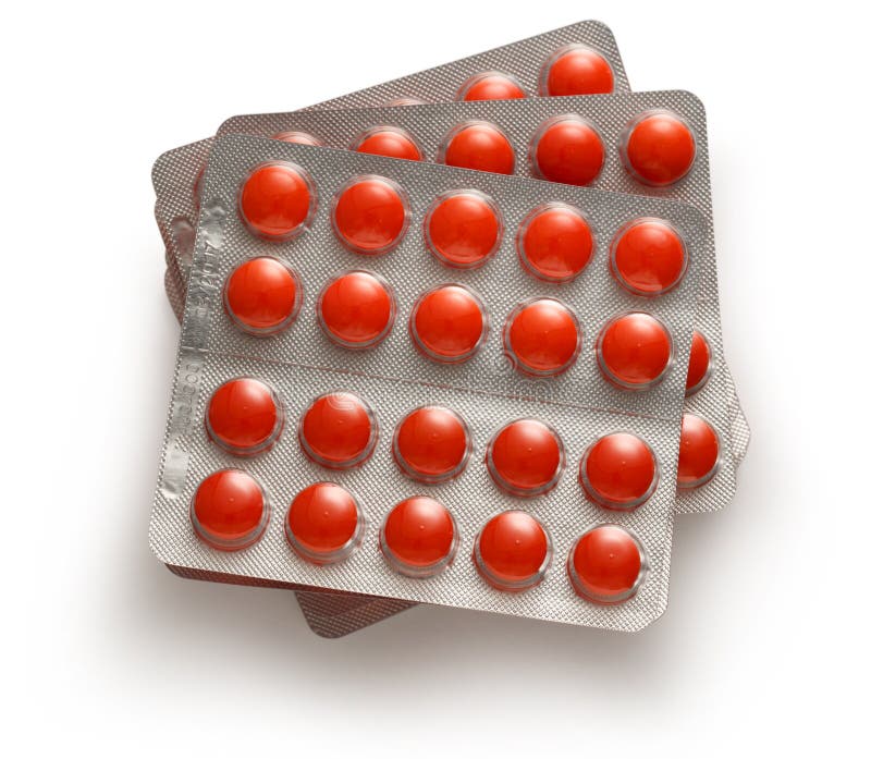 Tablets in plastic packing stock image. Image of close - 53342675