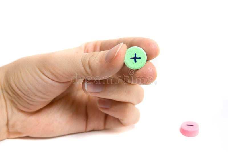 Plus or minus choice stock photo. Image of negative, emotion - 29931204