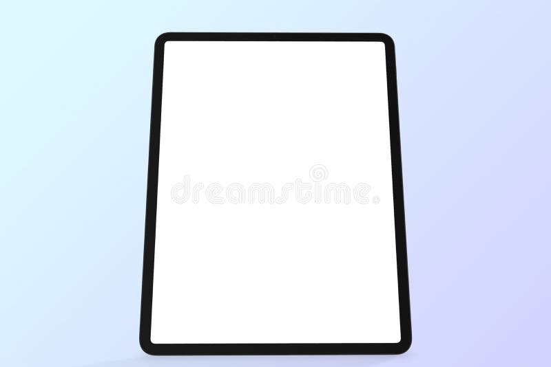 Tablets. Realistic Tablet Mockup with Blank Screen. Background with ...