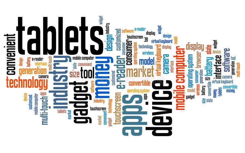 Tablets stock illustration. Illustration of keyword, gadget - 51289151