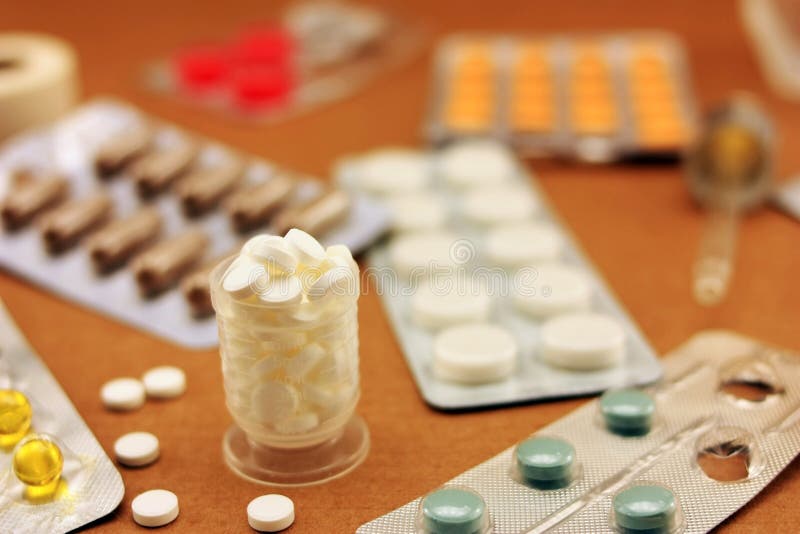 Tablets for the Treatment of Illness Stock Photo - Image of inscription ...