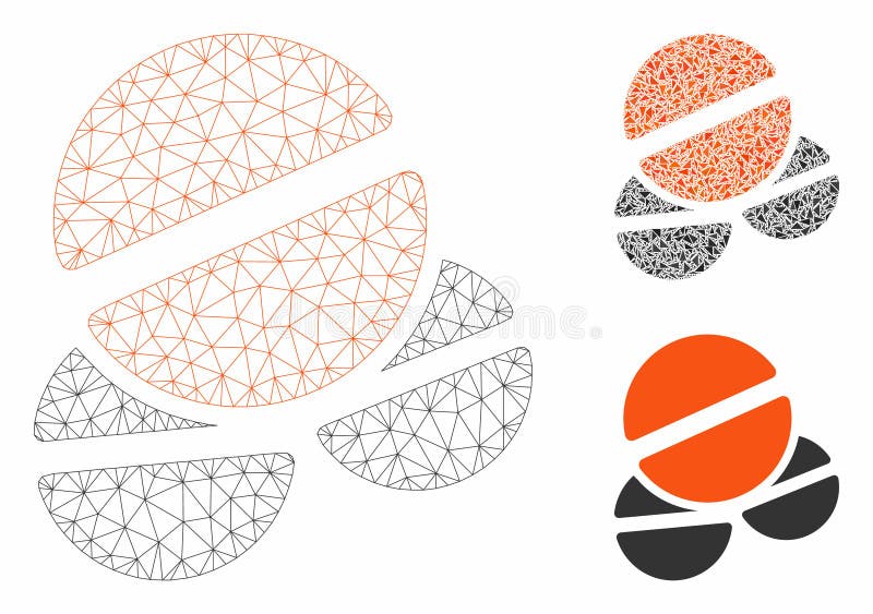 Tablets Vector Mesh Carcass Model and Triangle Mosaic Icon Stock Vector ...