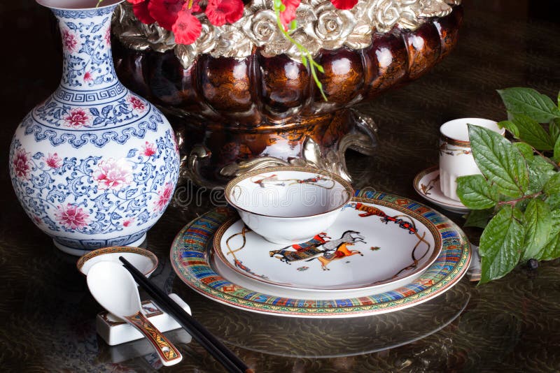 Tableware for Chinese Tea Ceremony Stock Image - Image of crockery ...