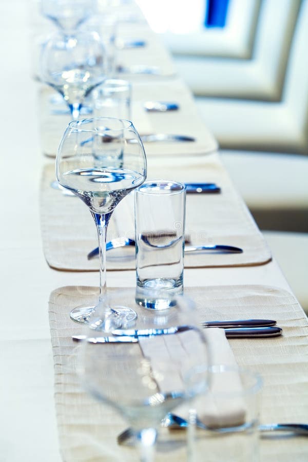 Tableware and glasses stock photo. Image of dinner, event - 8285642