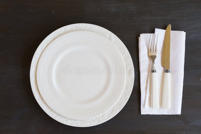 Tableware set on table stock image. Image of dishware - 99374789