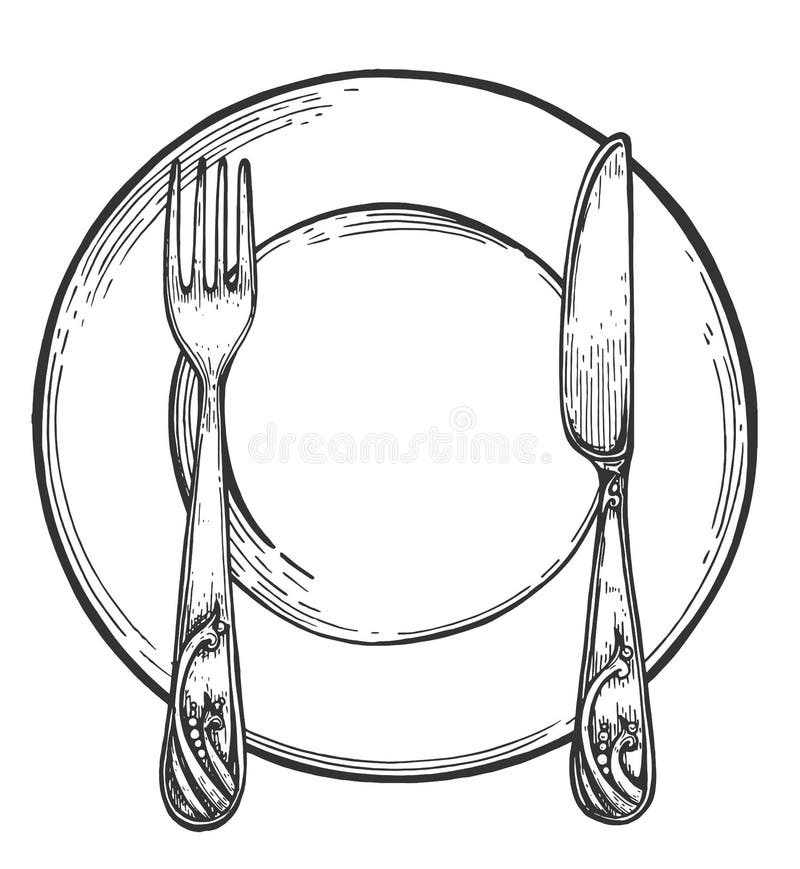 Table Setting Sketch Stock Illustrations – 643 Table Setting Sketch ...