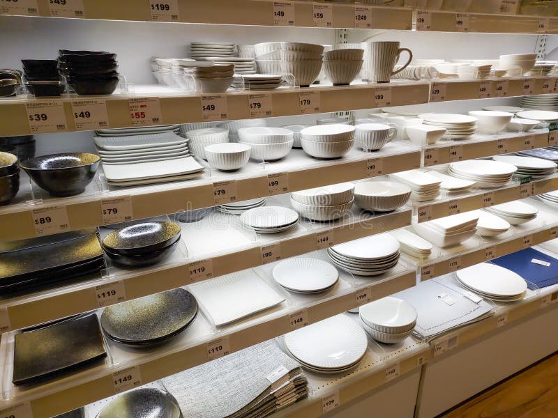 Tableware Vending Area in a Department Store. Editorial Photography ...