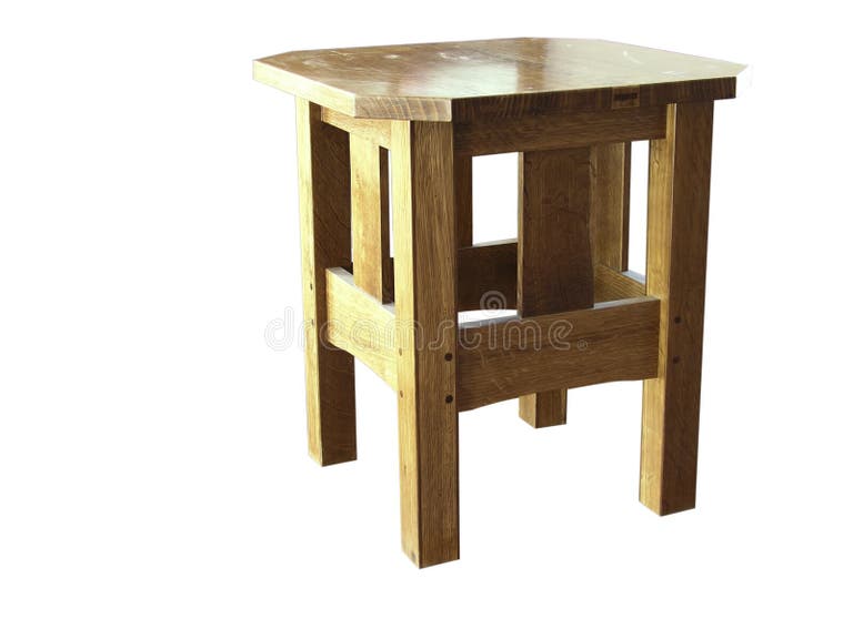 Tabourette stock image. Image of white, small, crafts, tenon - 42777