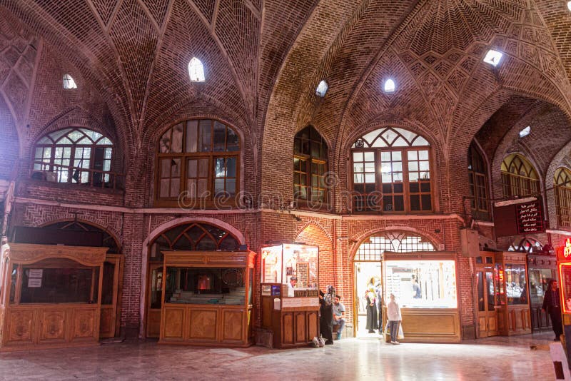 TABRIZ, IRAN - JULY 15, 2019: View of the Bazaar in Tabriz, Ir ...