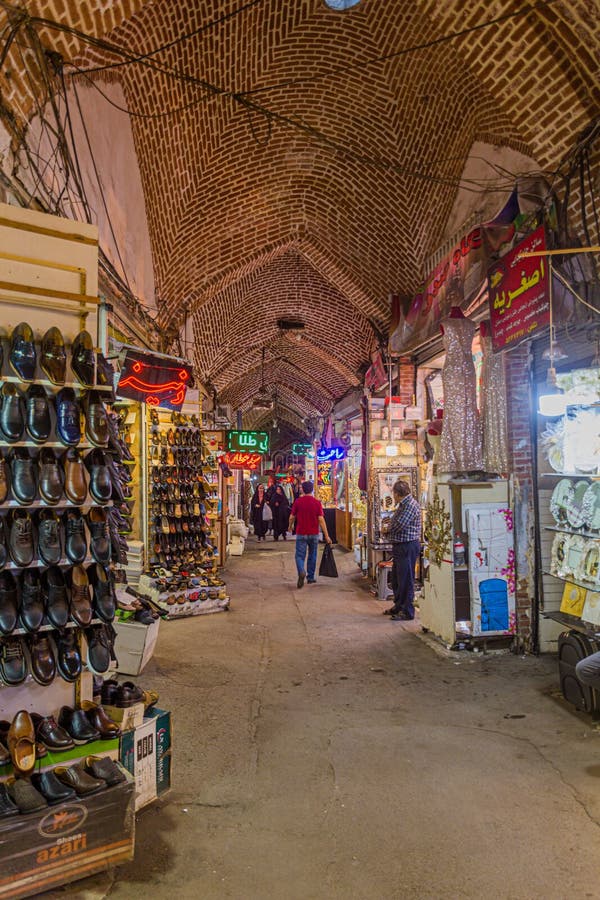 TABRIZ, IRAN - JULY 15, 2019: View of the Bazaar in Tabriz, Ir ...