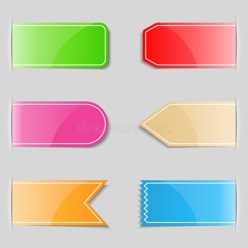 Set Stickers. Empty Template. Name Tags, Gift Labels. Perfect for ...