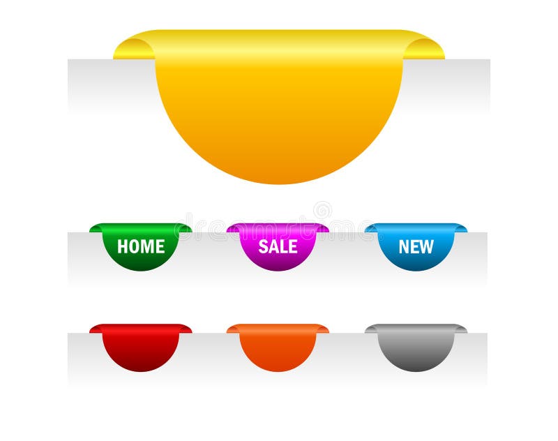 Feedback bookmarks stock vector. Illustration of gold - 26510626