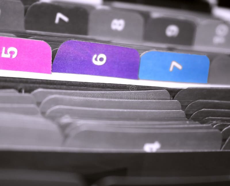 Tabs of Files stock photo. Image of colorful, report, text - 1060028