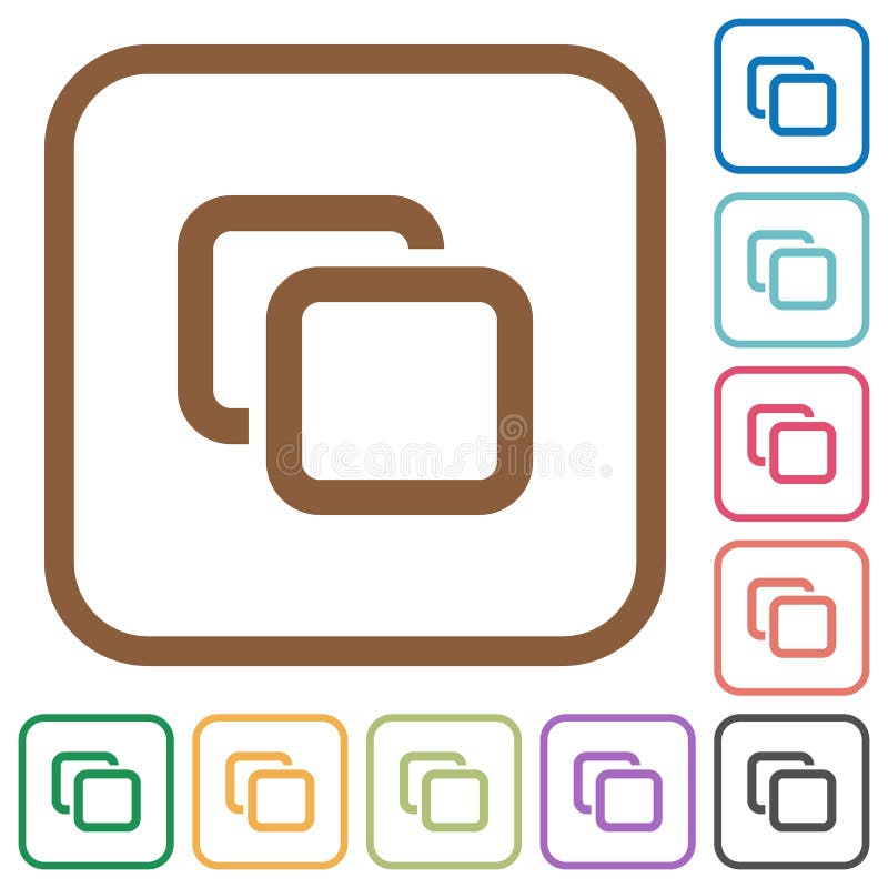 Tabs simple icons stock vector. Illustration of curved - 198338698