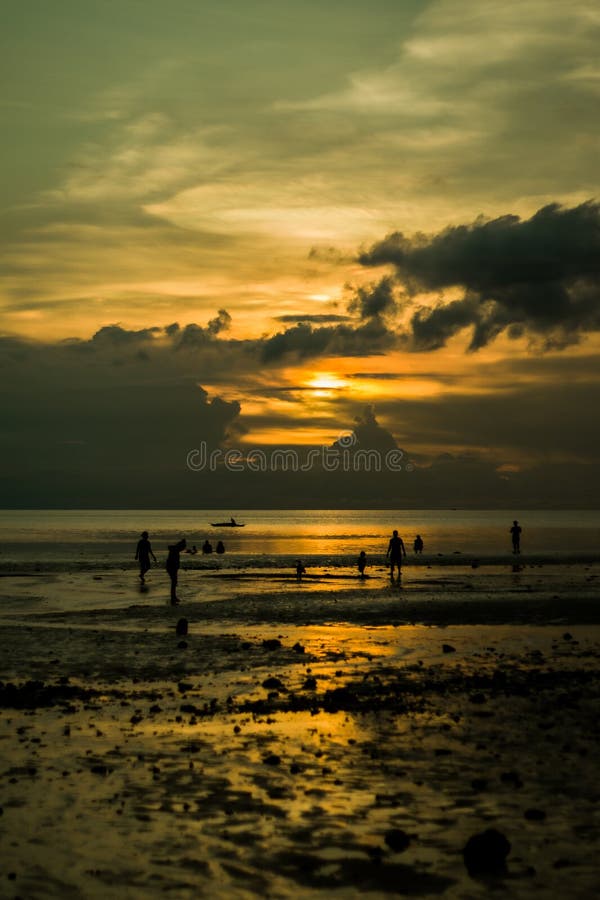 Tabuelan Cebu Sunset View stock image. Image of shore - 259321019