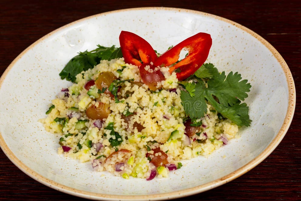 Tabule with herbs stock image. Image of delicious, natural - 127046899