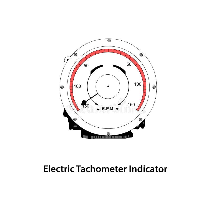 Tacômetro bonde ilustração do vetor. Ilustração de elétrico - 80233201