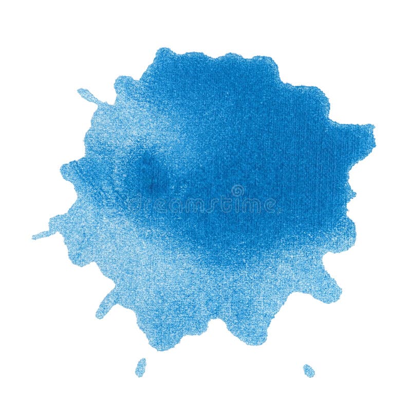 Tache bleue photo stock. Image du acrylique, dessin, intensité - 20369872