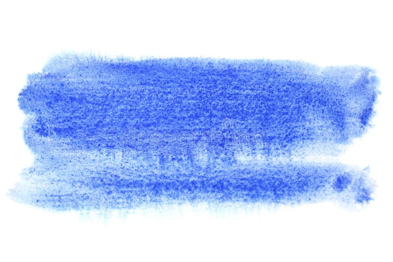 Tache Bleue Vive D'aquarelle Illustration Stock - Illustration du ...