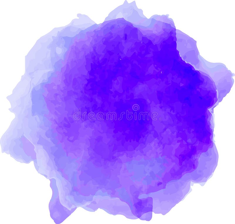 Tache De Bleu D'outre-mer Sur Le Blanc Illustration Stock ...