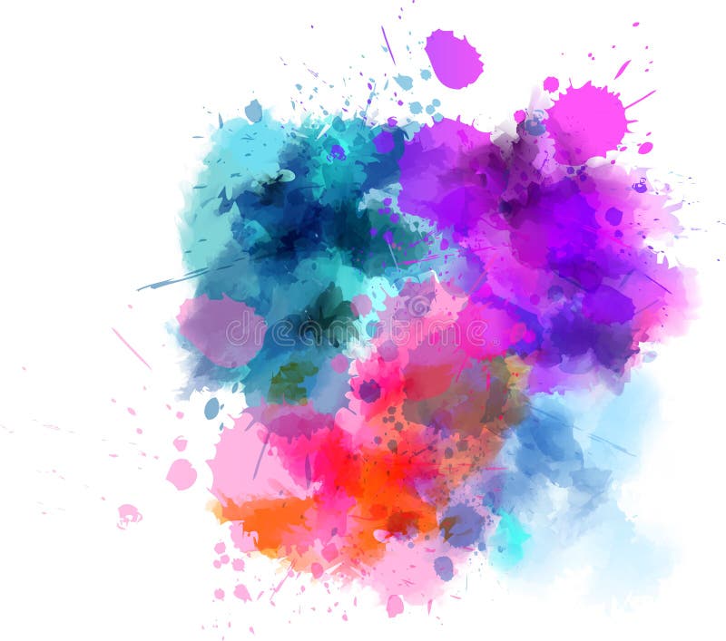 Tache multicolore illustration de vecteur. Illustration du milieux ...