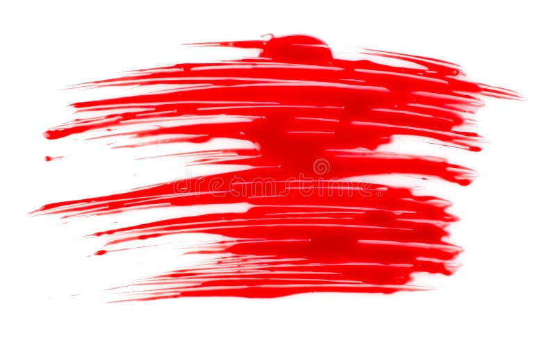 Tache rouge de peinture image stock. Image du crime, coulée - 55201125