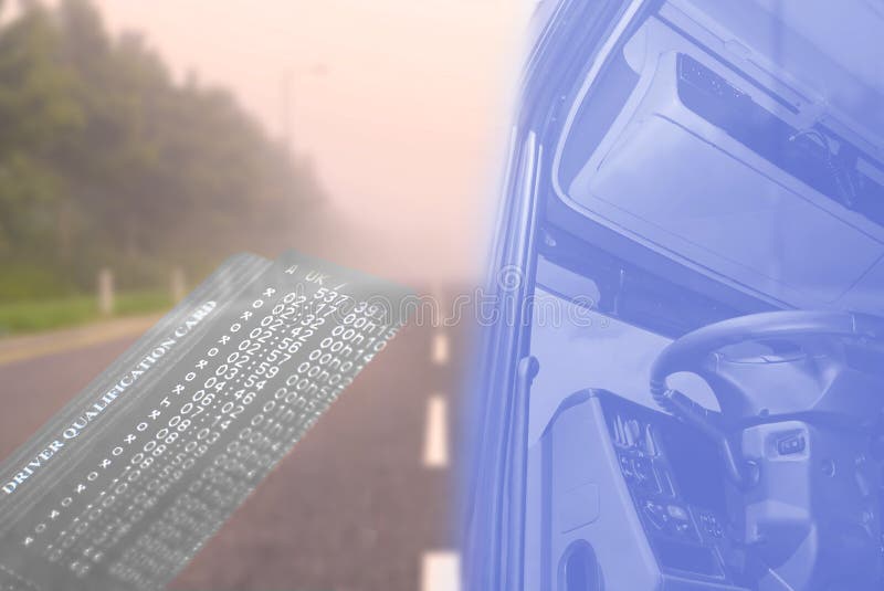 Tachograph Concept for HGV Drivers Stock Illustration - Illustration of ...