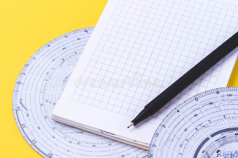 Tachograph and Notepad. Driver Time Tracking Stock Photo - Image of ...