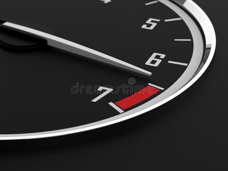 Speedometer on fire stock illustration. Illustration of race - 11420086