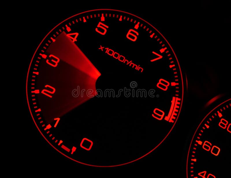 Tachometer revving up stock photo. Image of line, tachometer - 690020