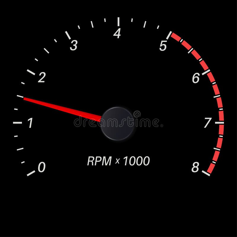 Tachometer scale stock vector. Illustration of tachometer - 126595775