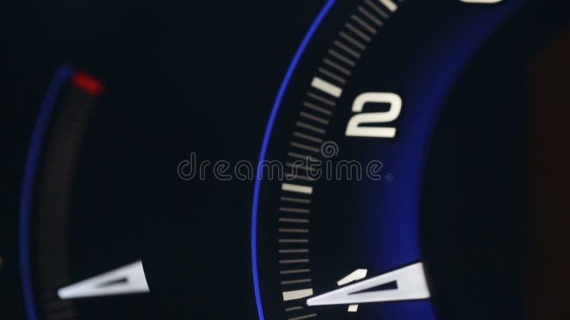 Car Tachometer Rev Counter Engine Revving Stock Video - Video of ...